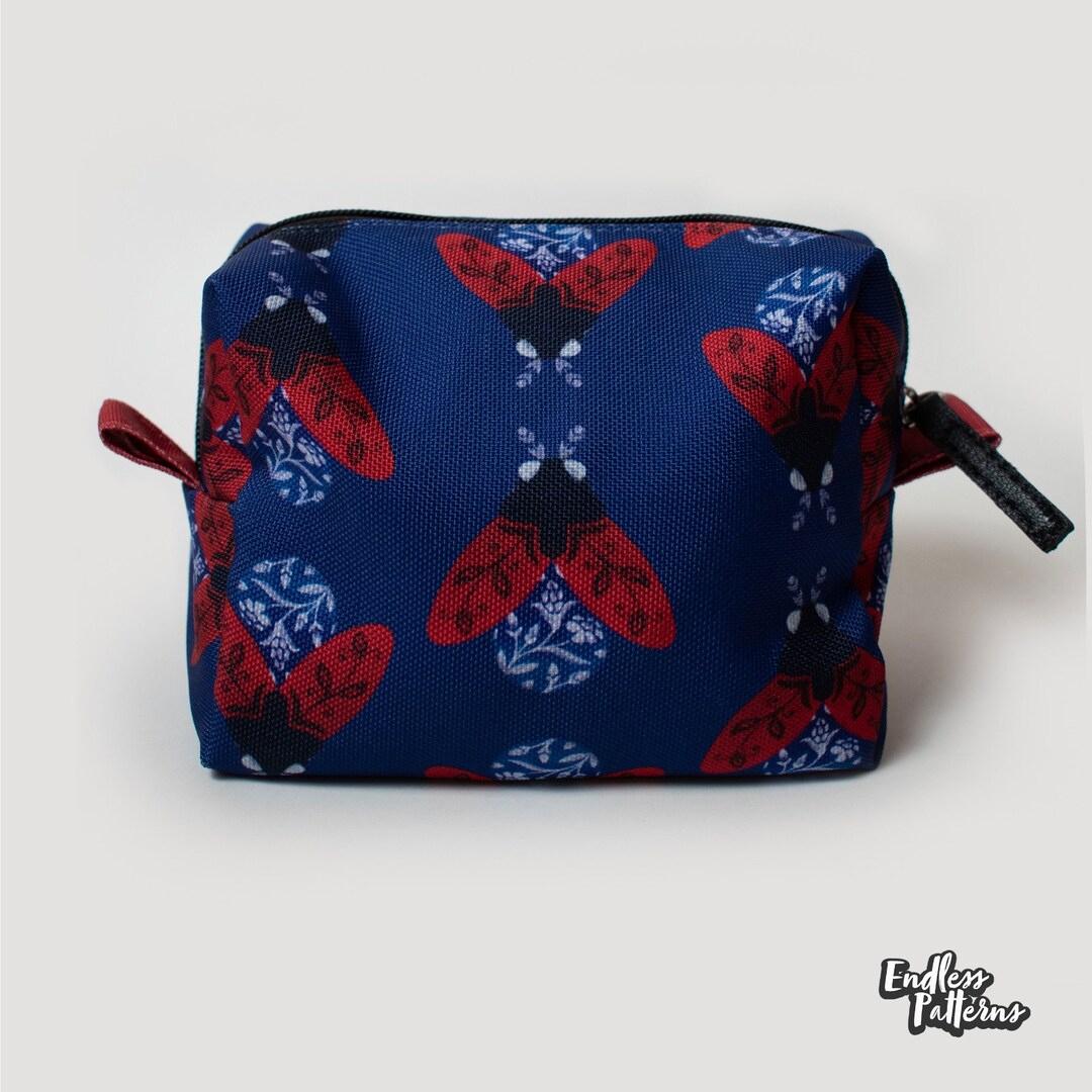 Ladybug Print Box Pouch: Modern Makeup & Toiletry Bag - Etsy