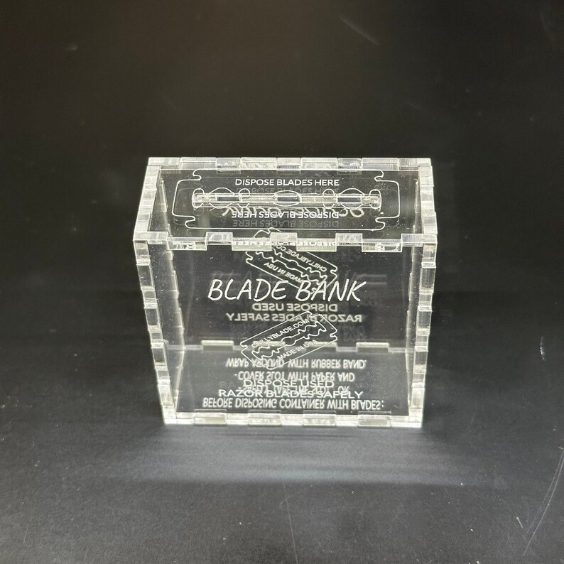 RAZOR BLADE DISPOSAL Bank - Etsy