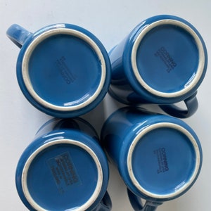 Set of 4 Corning Blue Mugs - Etsy