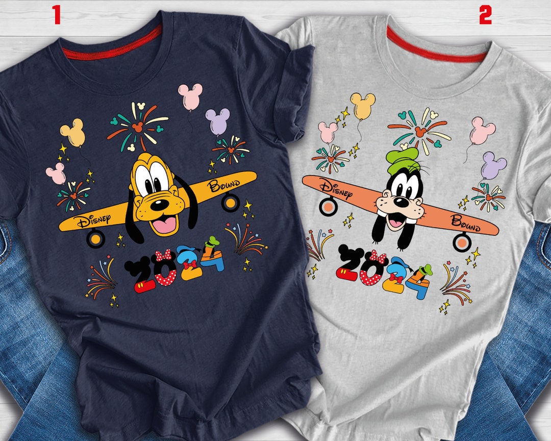 Pluto and Goofy Disney Bound 2024 Shirt, Disney Family Shirt, Disney ...