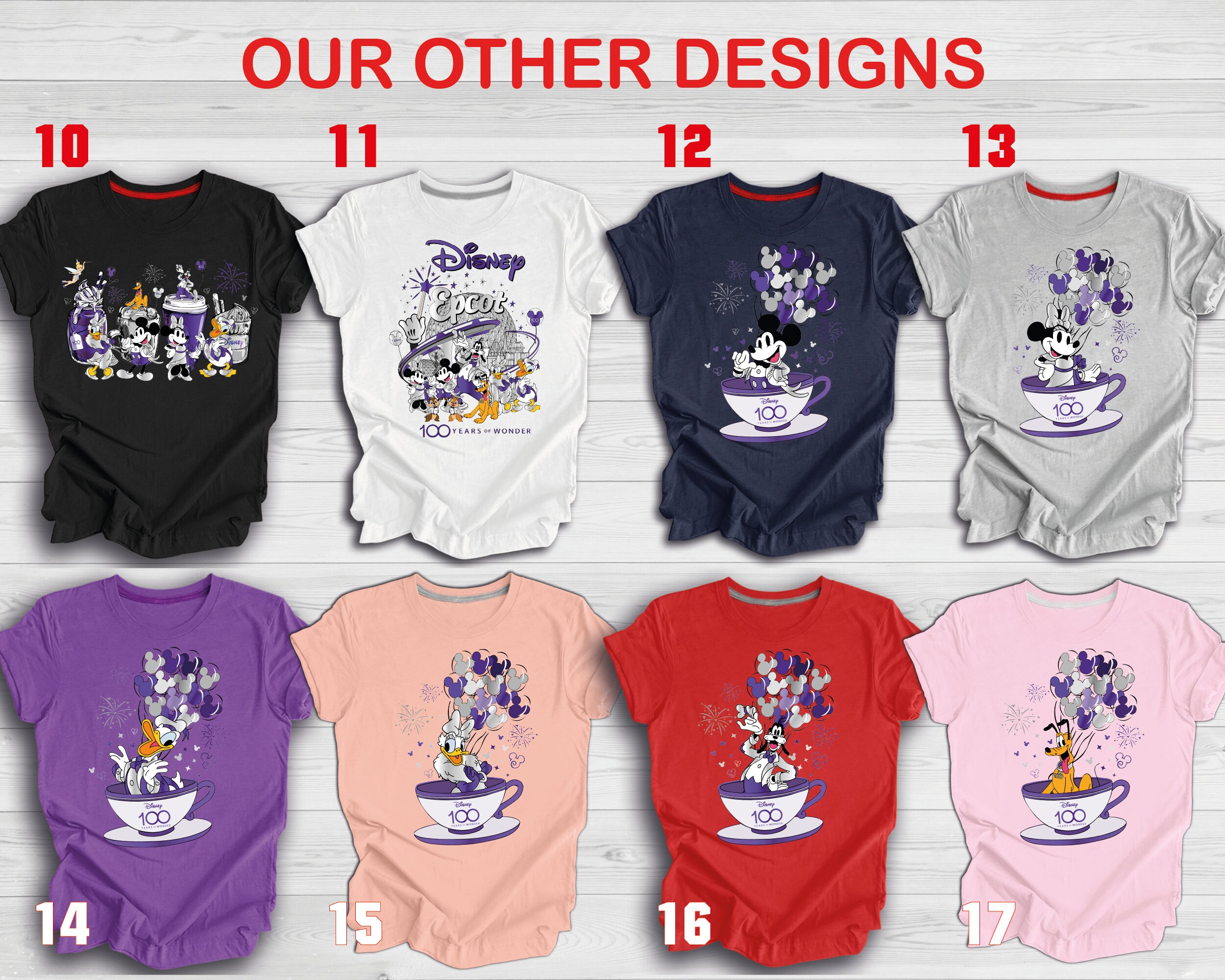 Disney 100 Years of Wonder Shirt, Mickey and Minnie 100 Years of Wonder ...