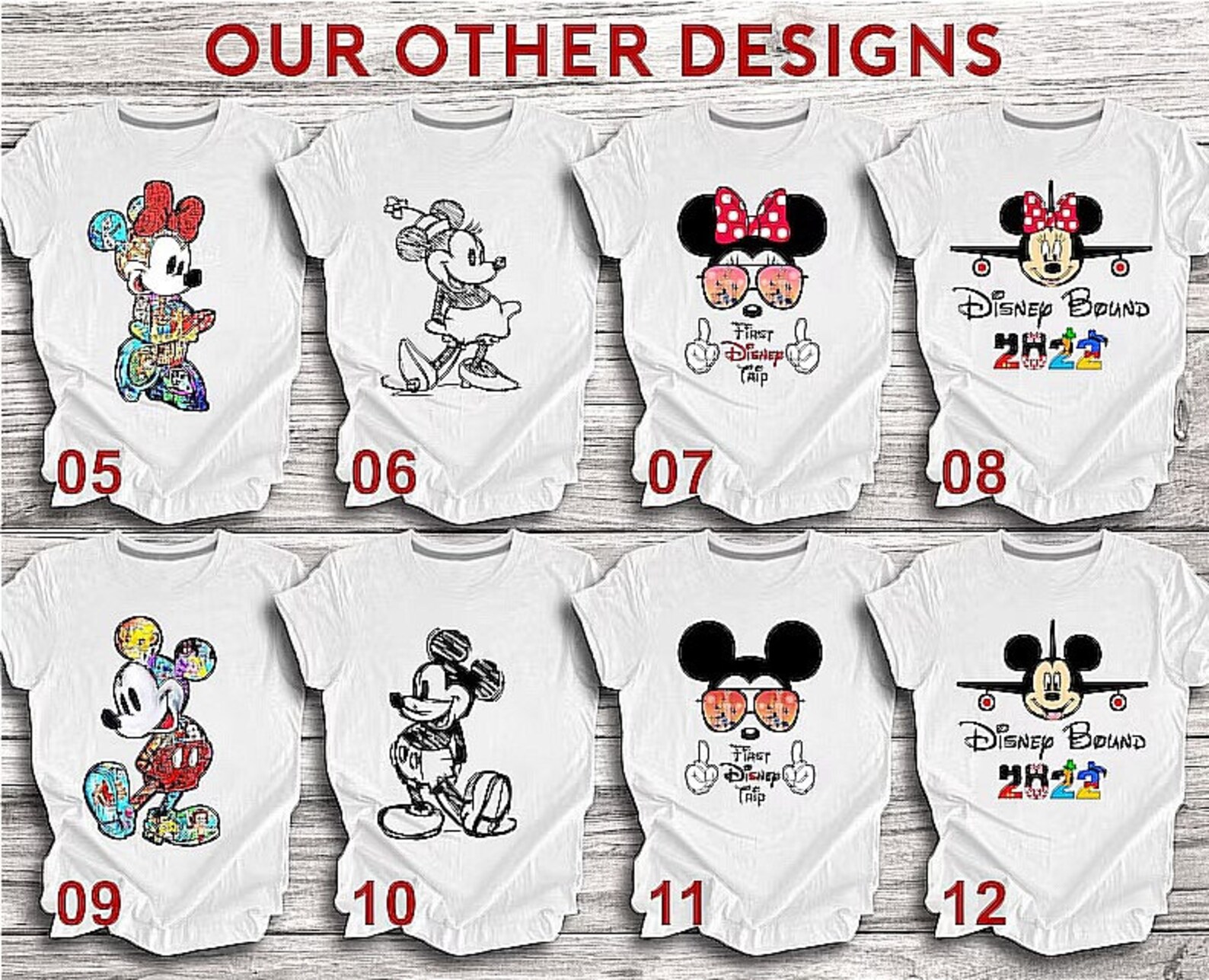 Mickey and Minnie Disney Bound 2024 Shirt, Disney Family Shirt, Disney ...