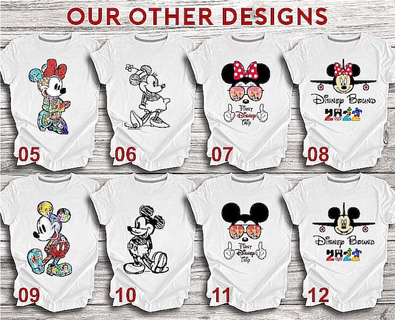 Mickey and Minnie Disney Bound 2024 Shirt, Disney Family Shirt, Disney Family Vacation Shirt ...