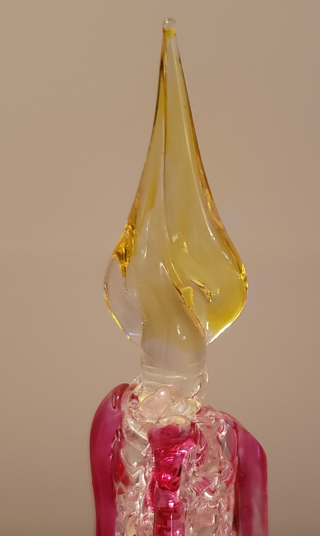 Candlestick - Handblown Spun Glass - Etsy