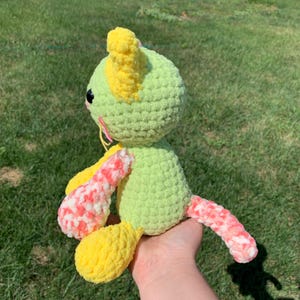 Colorful Sitting Cat Crochet Plush, Unique Colorful Stuffed Animal Cat ...