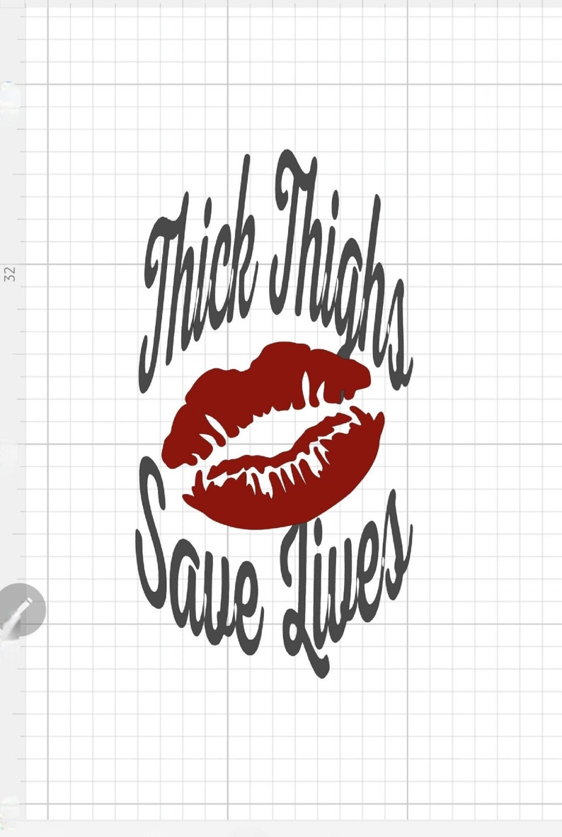 Thick Thighs Save Lives Decal - Etsy
