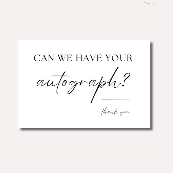 Autograph - Etsy