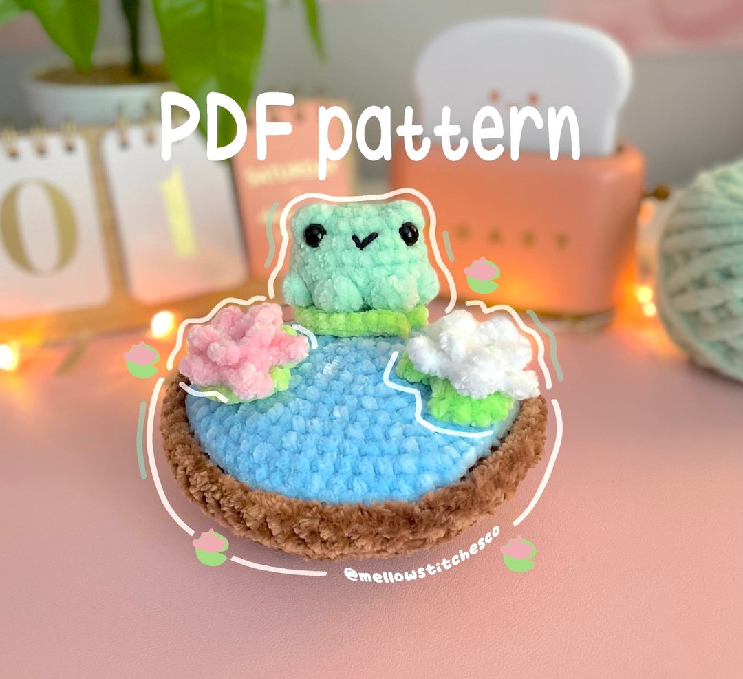 Frog on a Pond Crochet PDF Pattern Digital Crochet Pattern ...