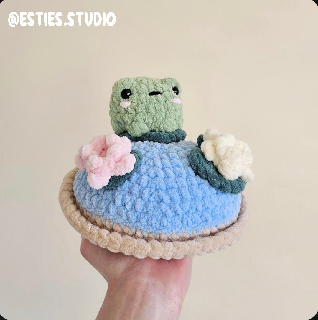 Frog on a Pond Crochet PDF Pattern | Digital Crochet Pattern ...