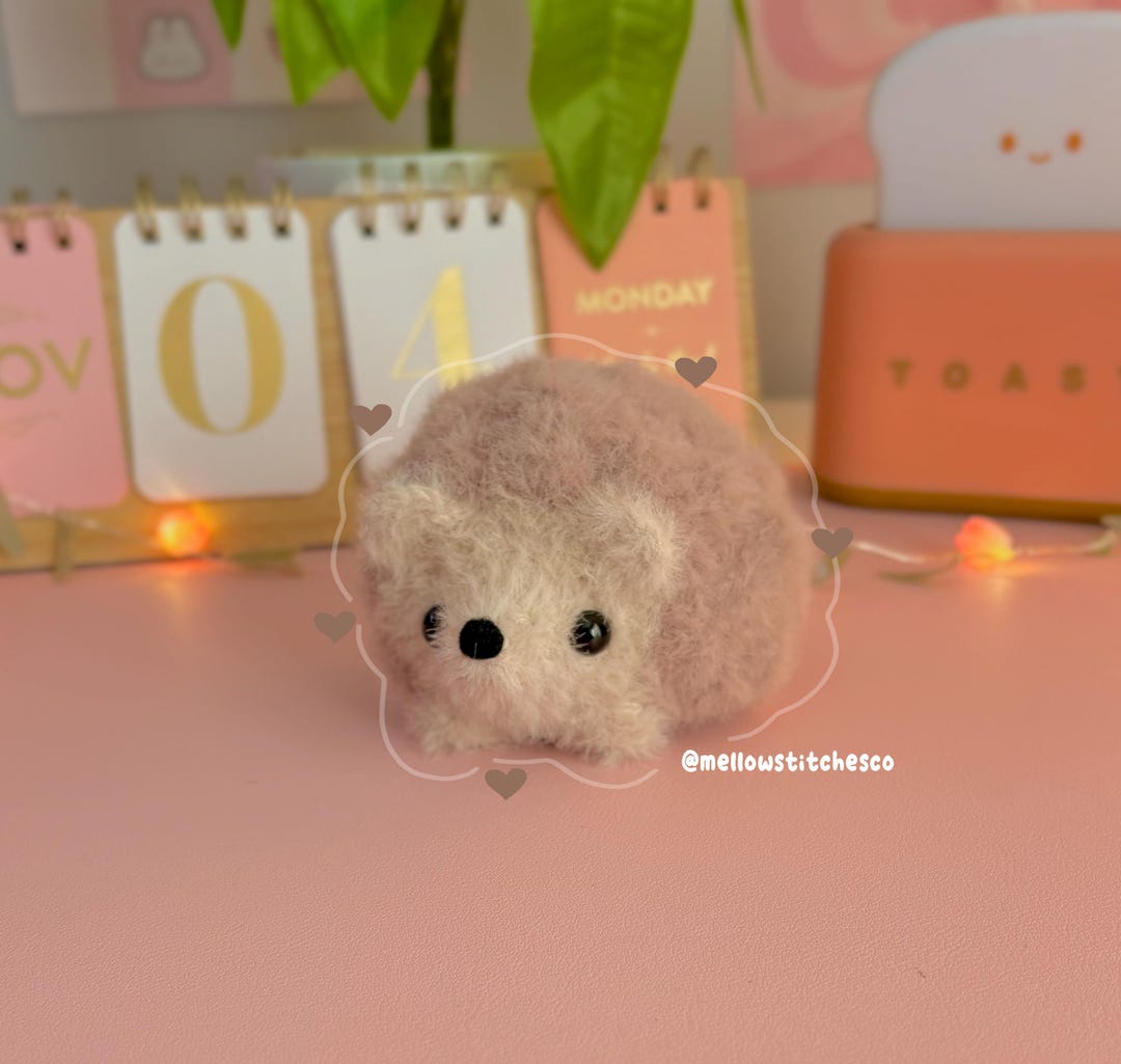 Fluffy Crochet Hedgehog | Handemade Crochet Hedgehog Plushie ...