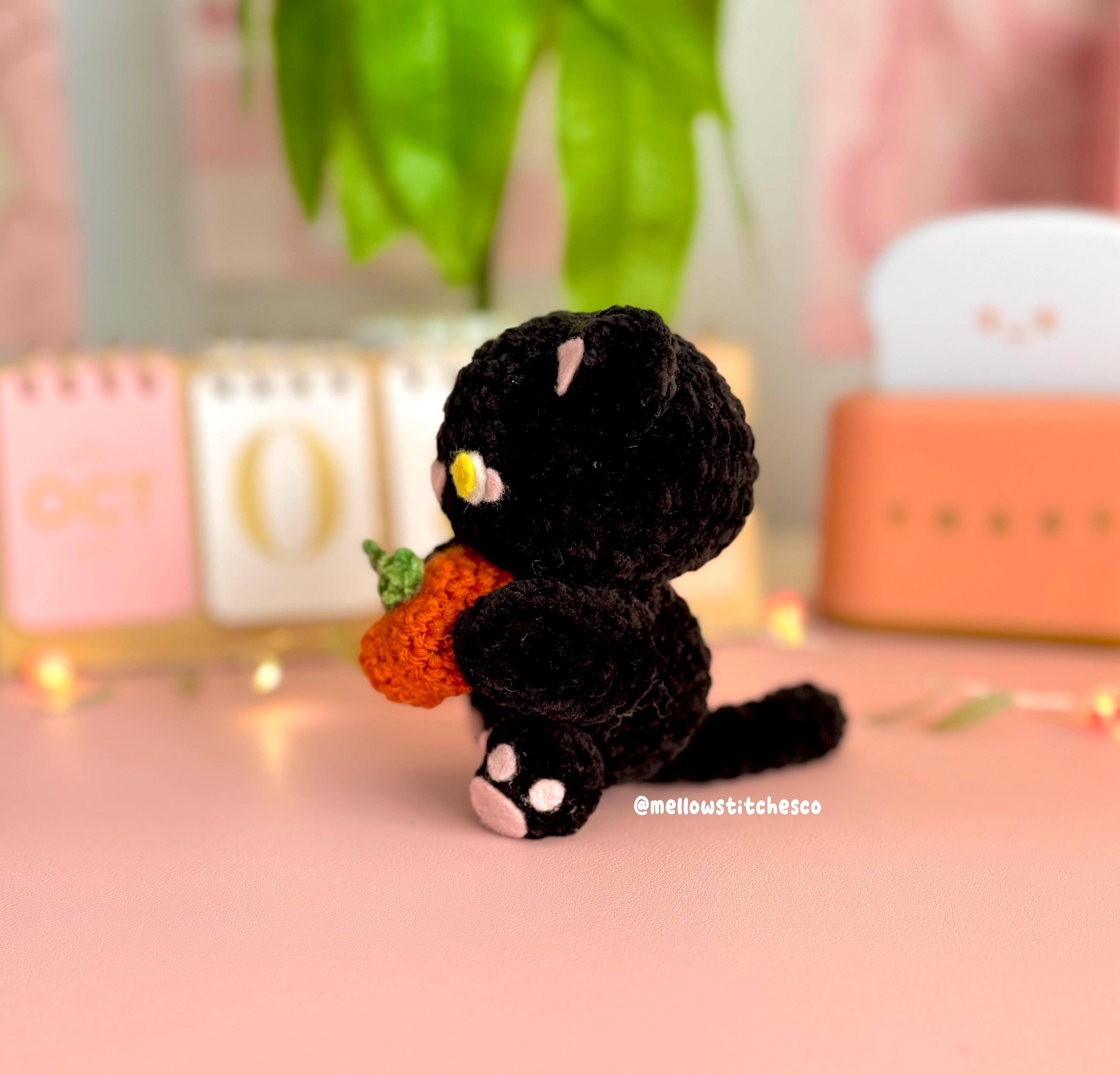 Pumpkin Kitty Crochet Plushie | Fall Cat Crochet Plush | Pumpkin ...