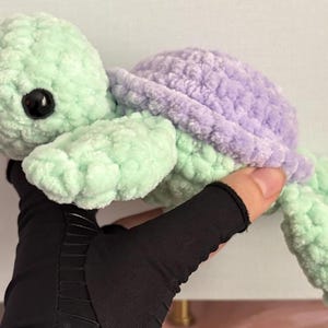 Custom Plush Crochet Baby Turtle | Turtle Stuffed Animal | Turtle ...