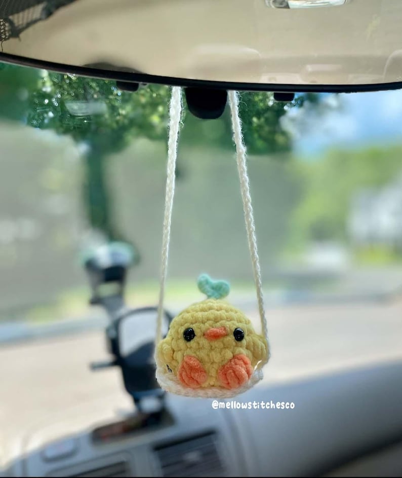Duck/bee/mushroom Car Swingers | Mirror Car Swing Decor ...