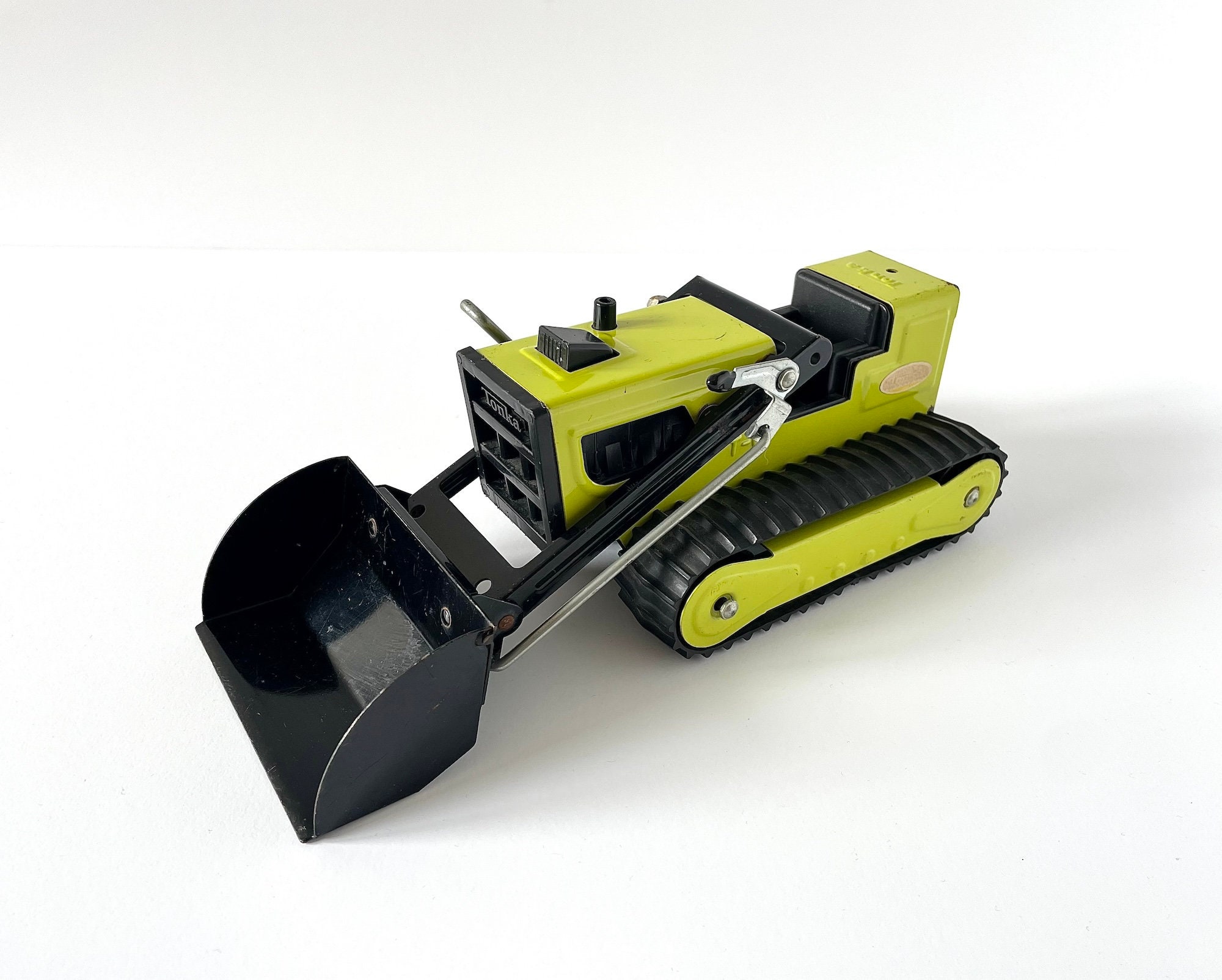 Vintage TONKA T-6 Front End Loader Excavator 1970s Green Steel ...