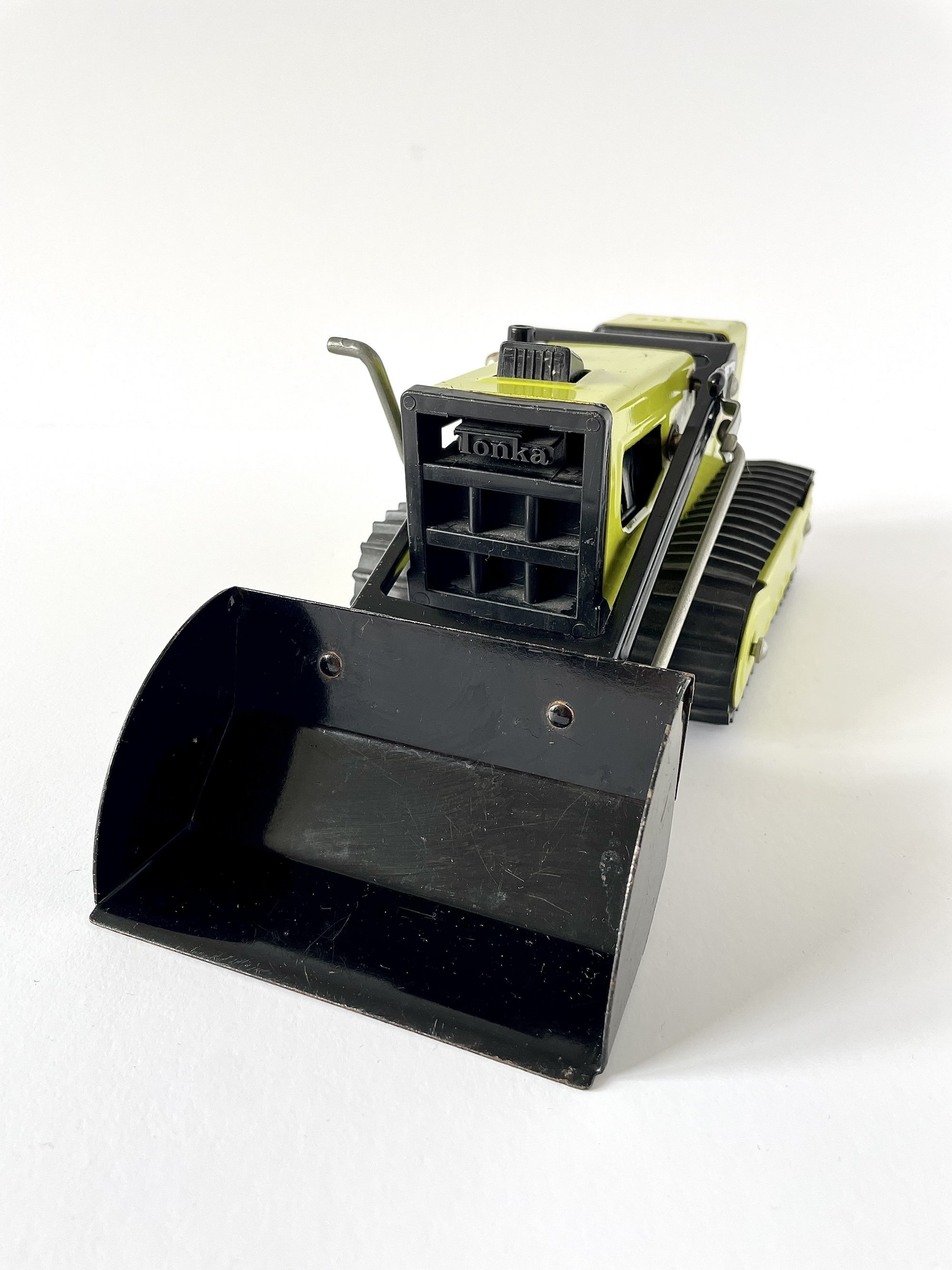 Vintage TONKA T-6 Front End Loader Excavator 1970s Green Steel ...