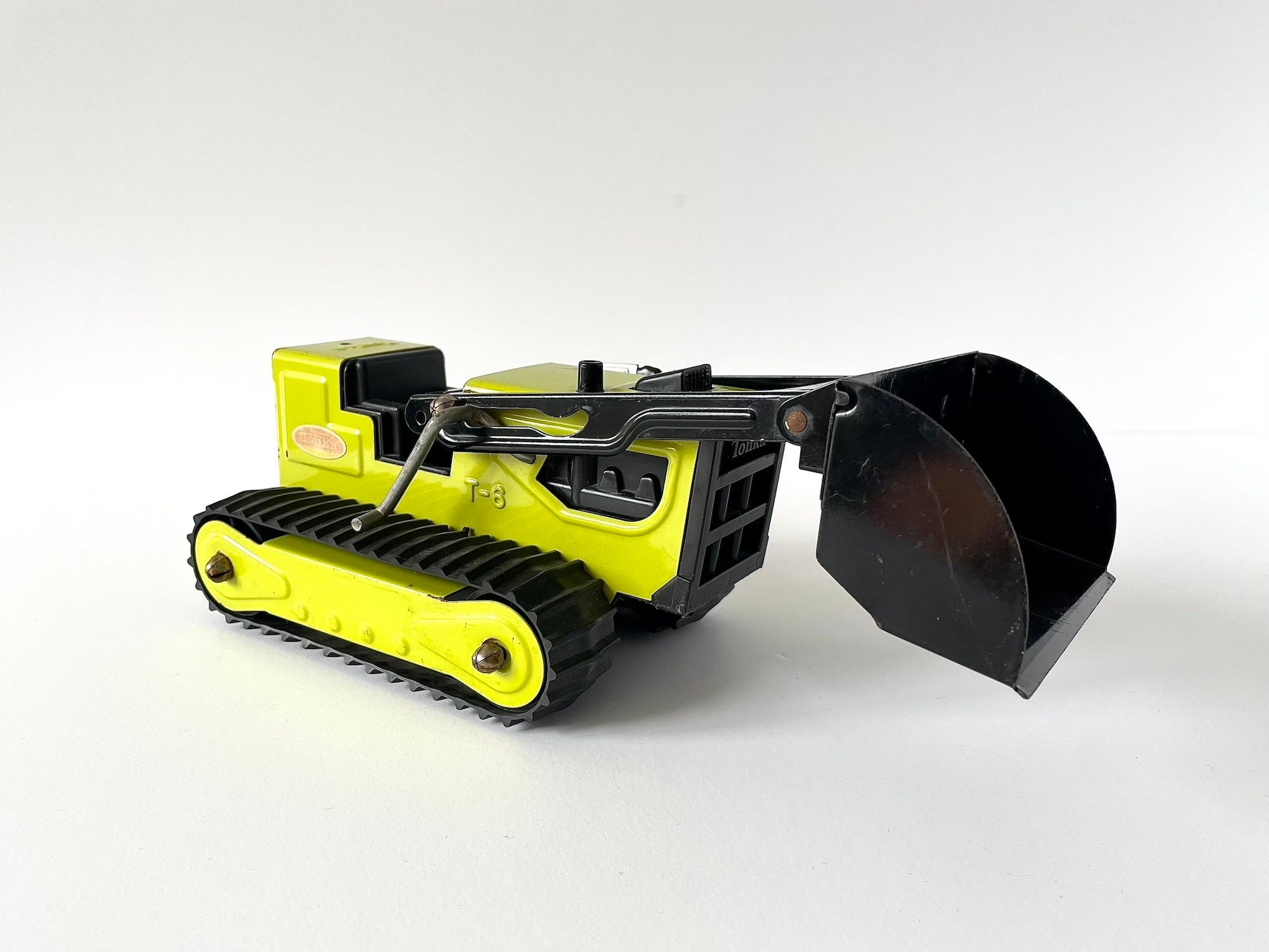 Vintage TONKA T-6 Front End Loader Excavator 1970s Green Steel ...