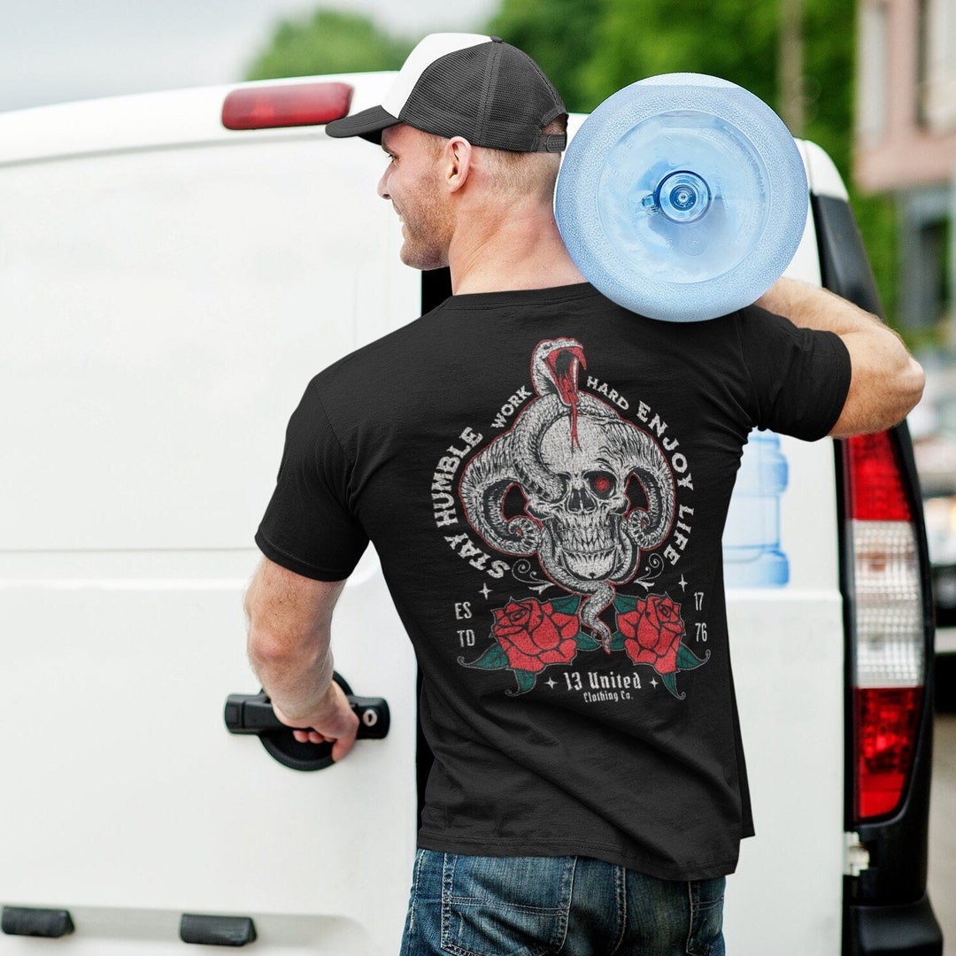 Patriotic Gifts for Dad Hard Working Man Shirt American Tee for Men ...