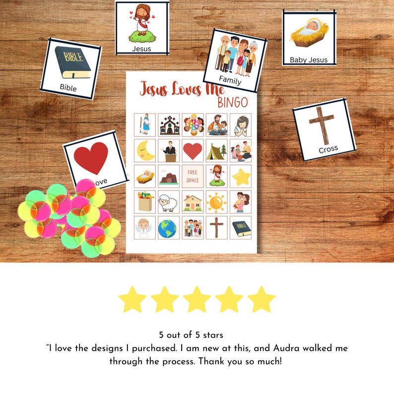 Jesus Loves Me Bingo: Printable Sunday School Game (digital Download ...