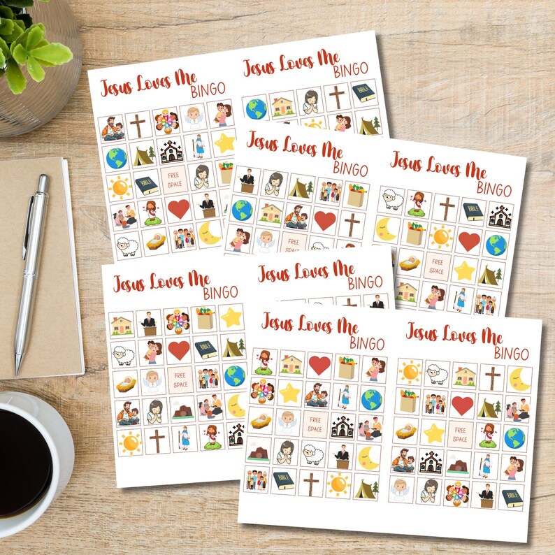 Jesus Loves Me Bingo: Printable Sunday School Game (digital Download ...