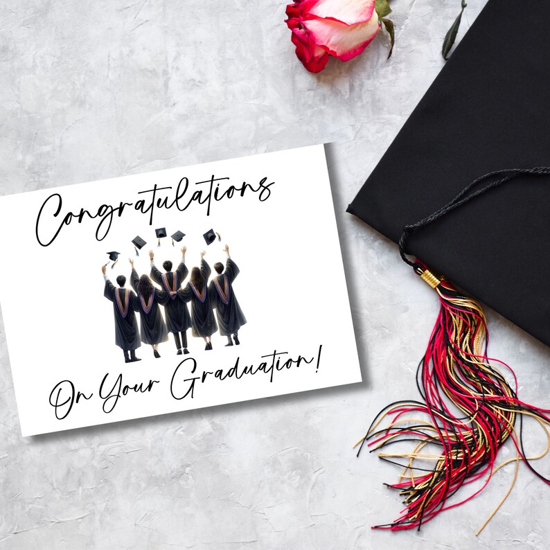 Personalized Printable Graduation Card, Custom Greeting With Bible ...
