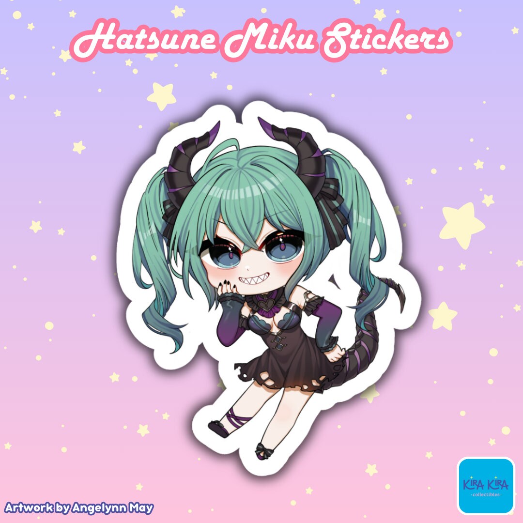 Chibi Hatsune Miku Vocaloid Stickers /sakura Miku / Snow Miku / Racing ...