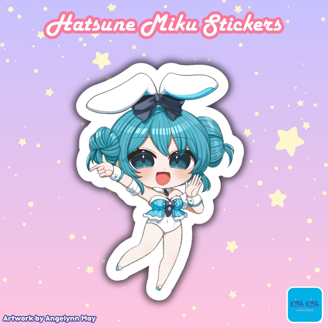 Chibi Hatsune Miku Vocaloid Stickers /sakura Miku / Snow Miku / Racing ...