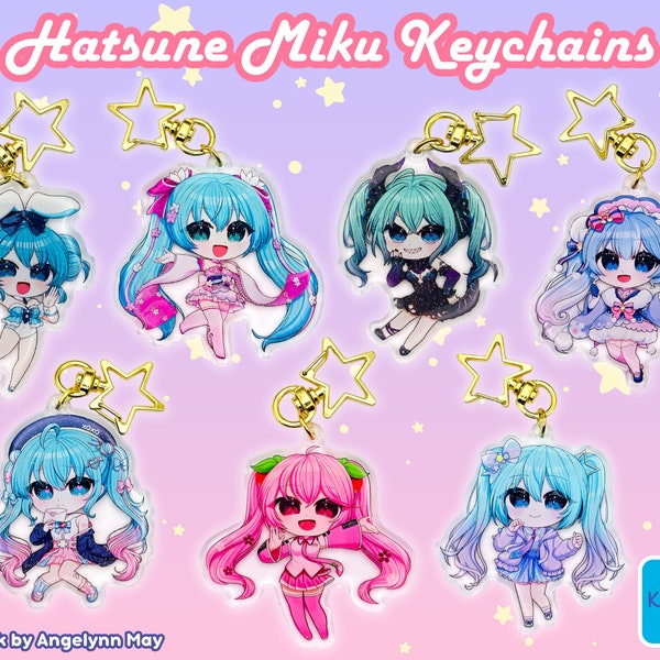 Miku Keychain - Etsy