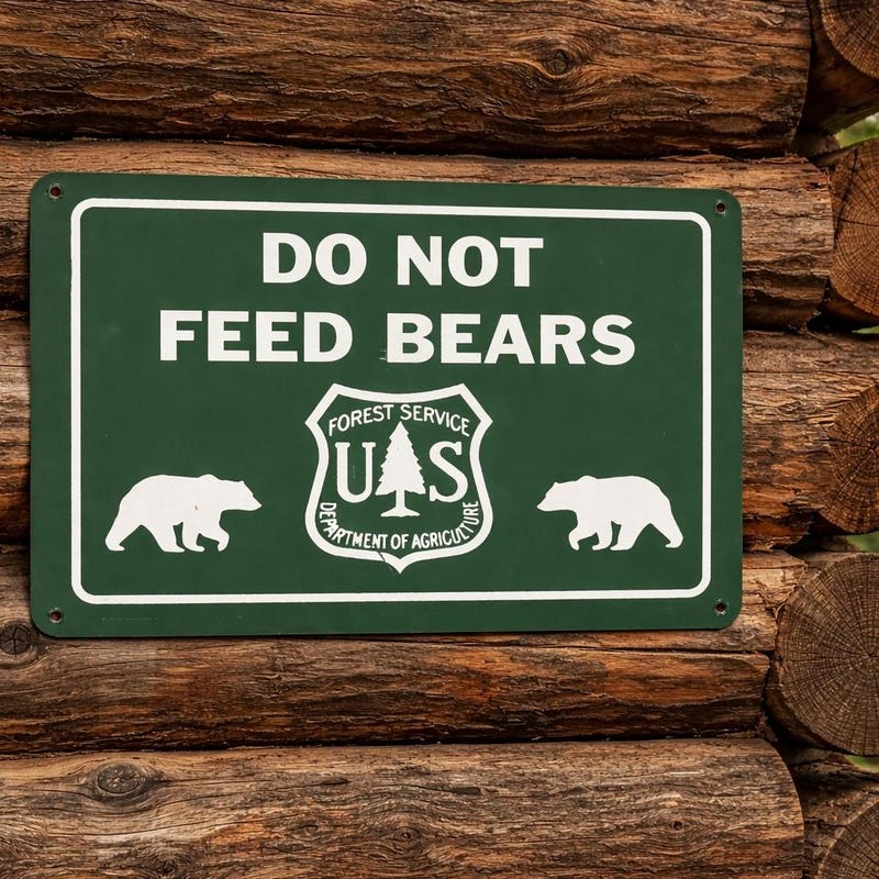 Do Not Feed Sign - Etsy