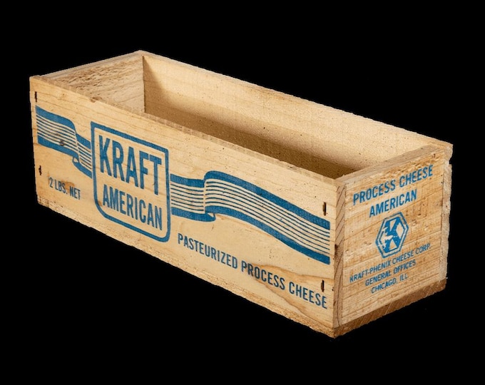 Vintage Primitive Cheese Box Midcentury Cooper Sharp American Rustic ...