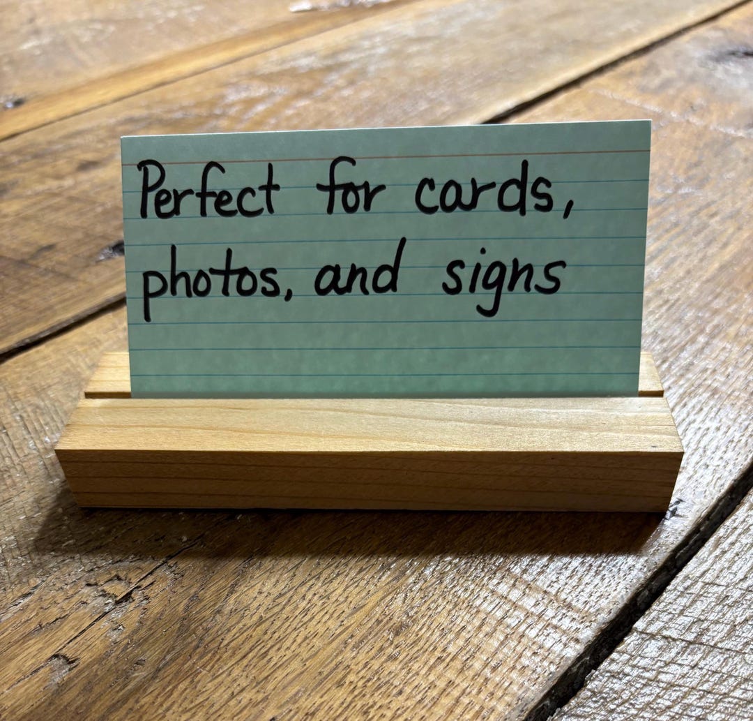 Wooden Sign or Card Holder - Etsy