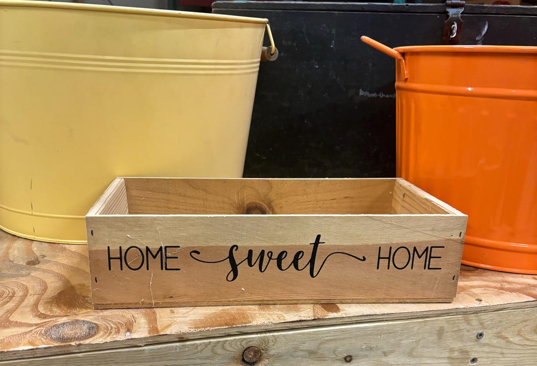 Handmade Home Sweet Home Wooden Decor Box - Etsy