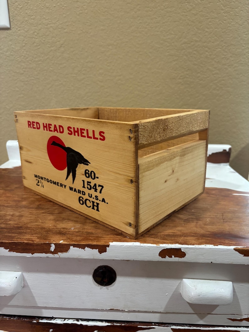 Handmade Wooden Wards Ammo Crate With Handles - Rustic Cabin Decor - Etsy