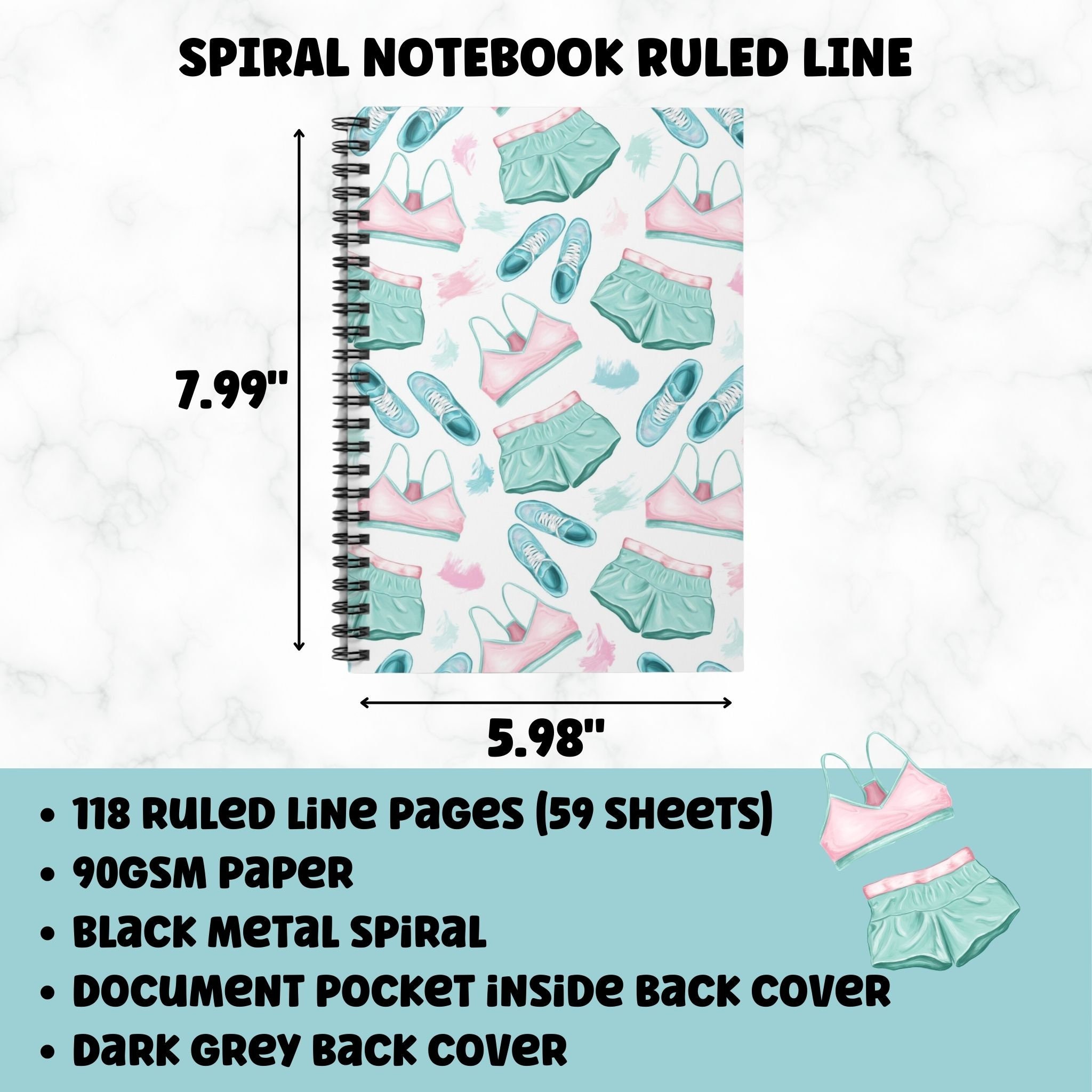 Fitness Notebook, Running Aesthetics, Boxing Aesthetics, Gym Notebook ...