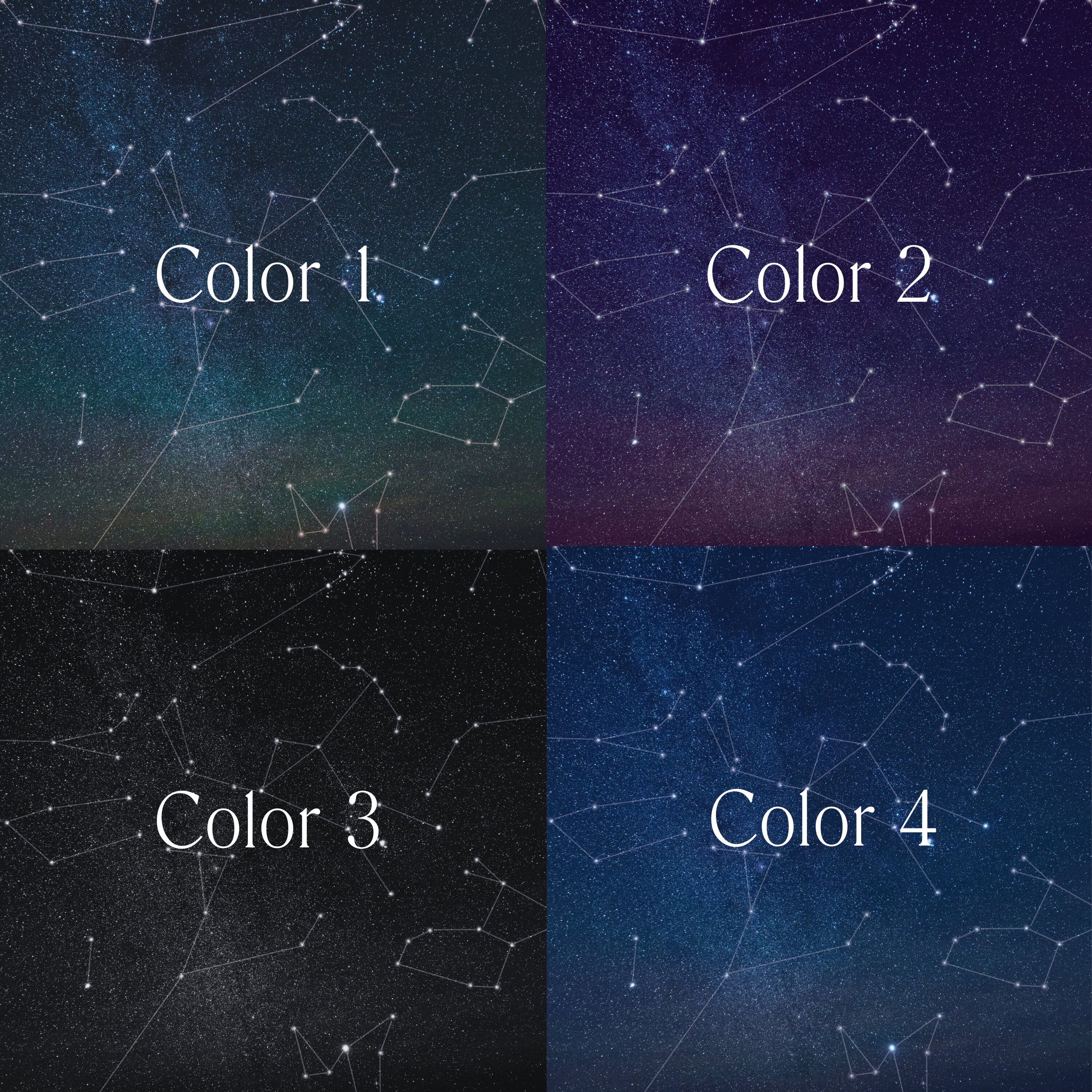 Custom Star Map Print Clock, Custom Constellation Print Gift Wife ...