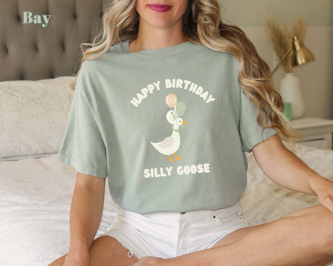 Custom Silly Goose Birthday Shirt, Comfort Colors Silly Goose Shirt ...