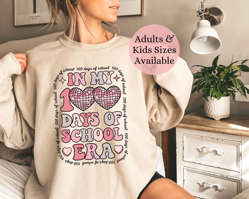 100 Days of School Era Shirt, Custom Happy 100th Day of School ...