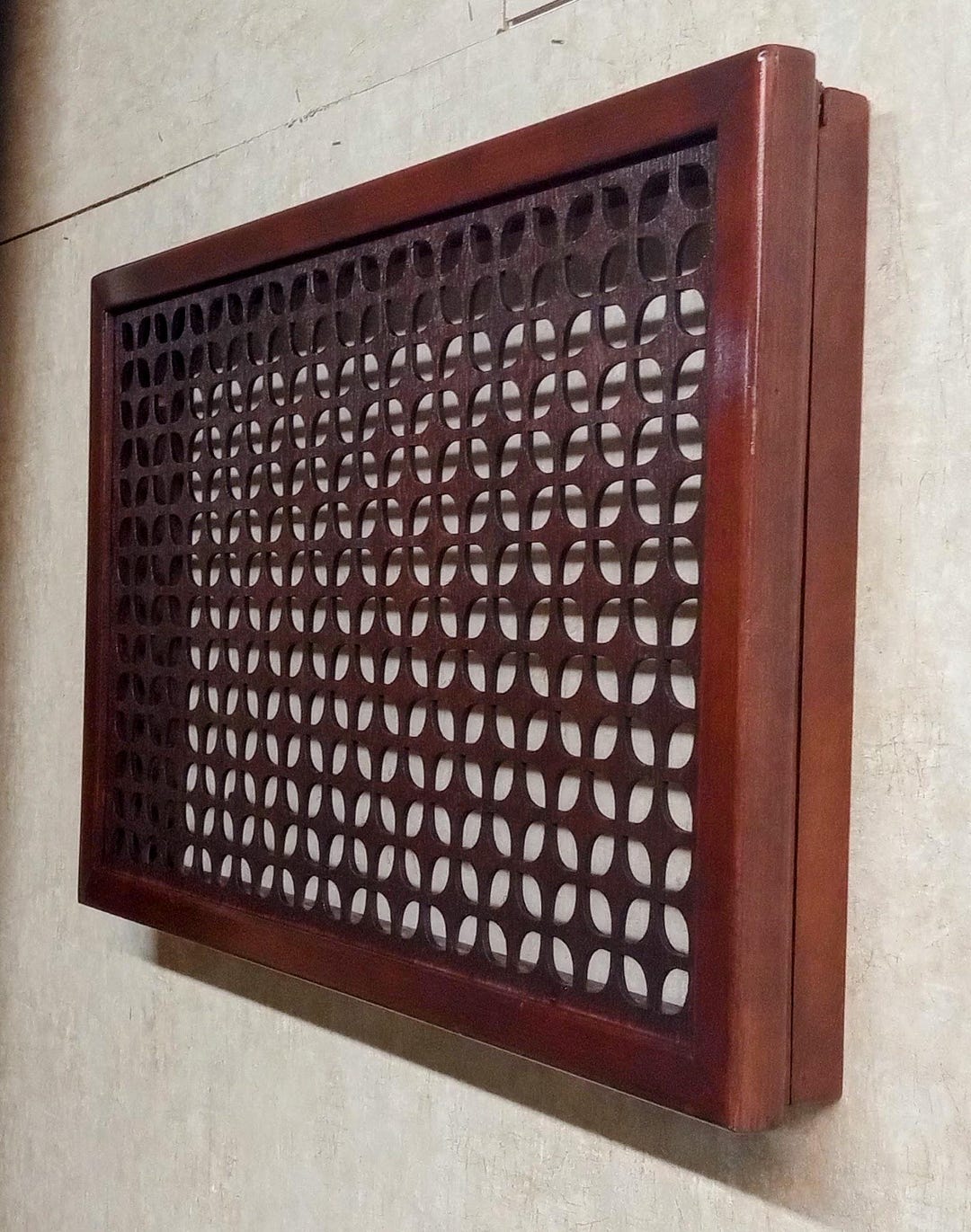 Rustic Wooden Box Cover for AC Units or Electrical Panels-functional ...