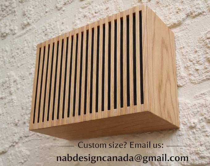 Personalized Wooden Doorbell Cover | Modern Decorative Chime Box ...