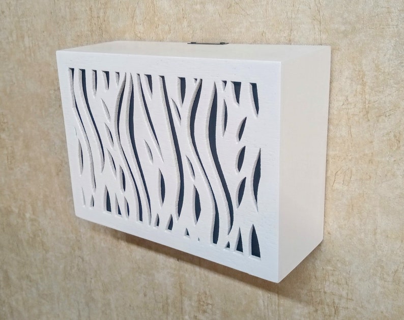 Handmade White Wood Doorbell Cover – Leaf Design, Custom Chime Box - Etsy