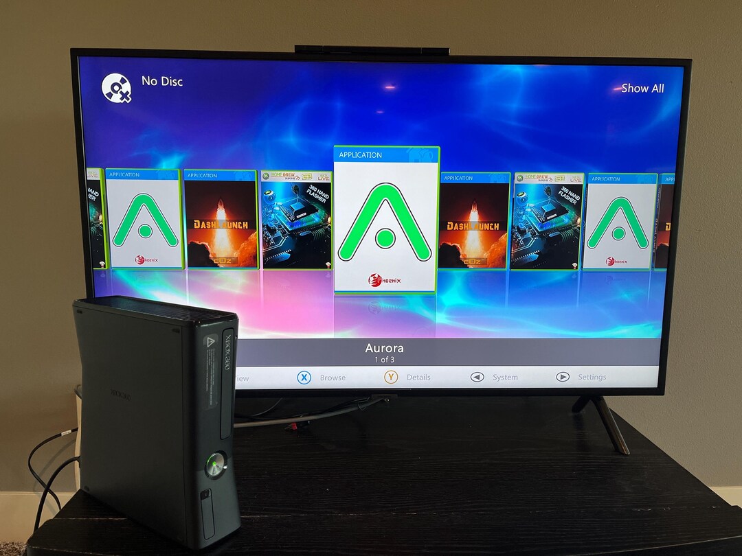 RGH3 Xbox 360 Slim With Power Supply, 320gb HDD - Etsy