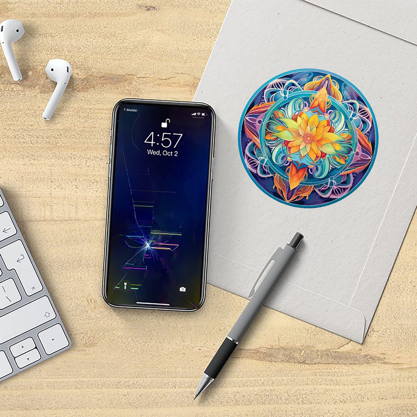 Psychedelic Vinyl Stickers - Waterproof, Holographic, and Colorful ...