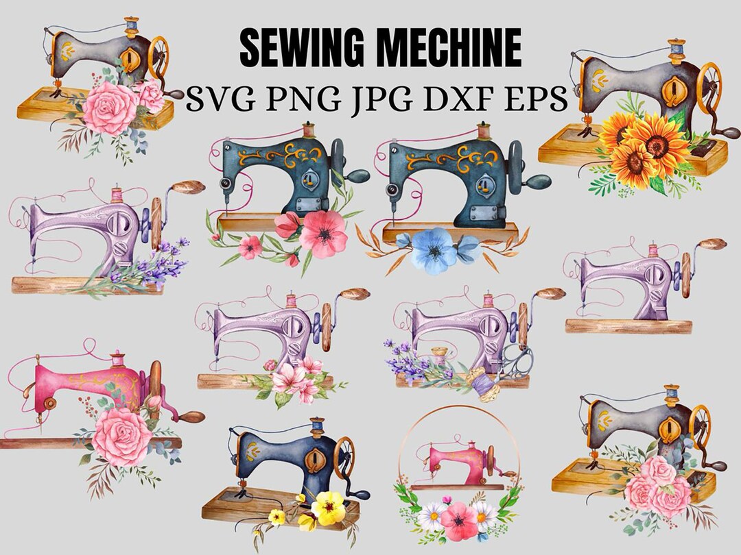 Sewing Machine Svg, Sewing Clipart, Sewing Svg, Sewing Machine, Sewing ...