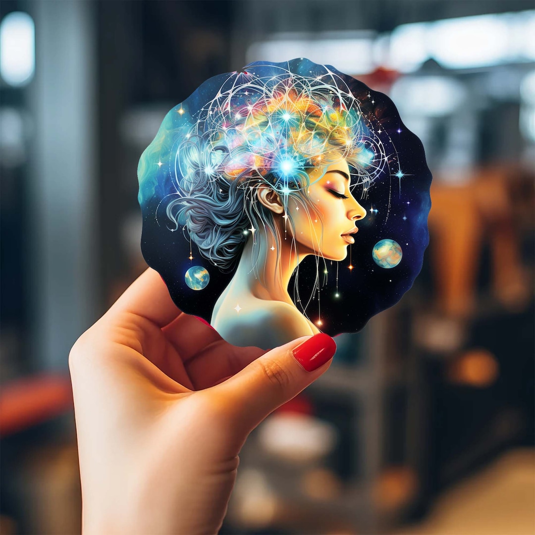 Psychedelic Trippy Laptop Sticker Set - Holographic Decals for ...