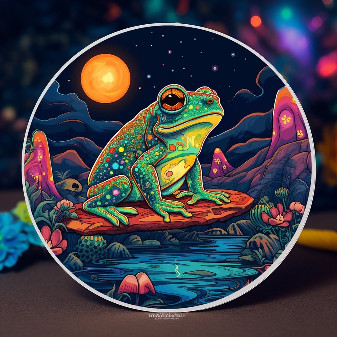 Frog Sticker Vinyl, High Quality Frog and Toad Sticker for Laptops ...