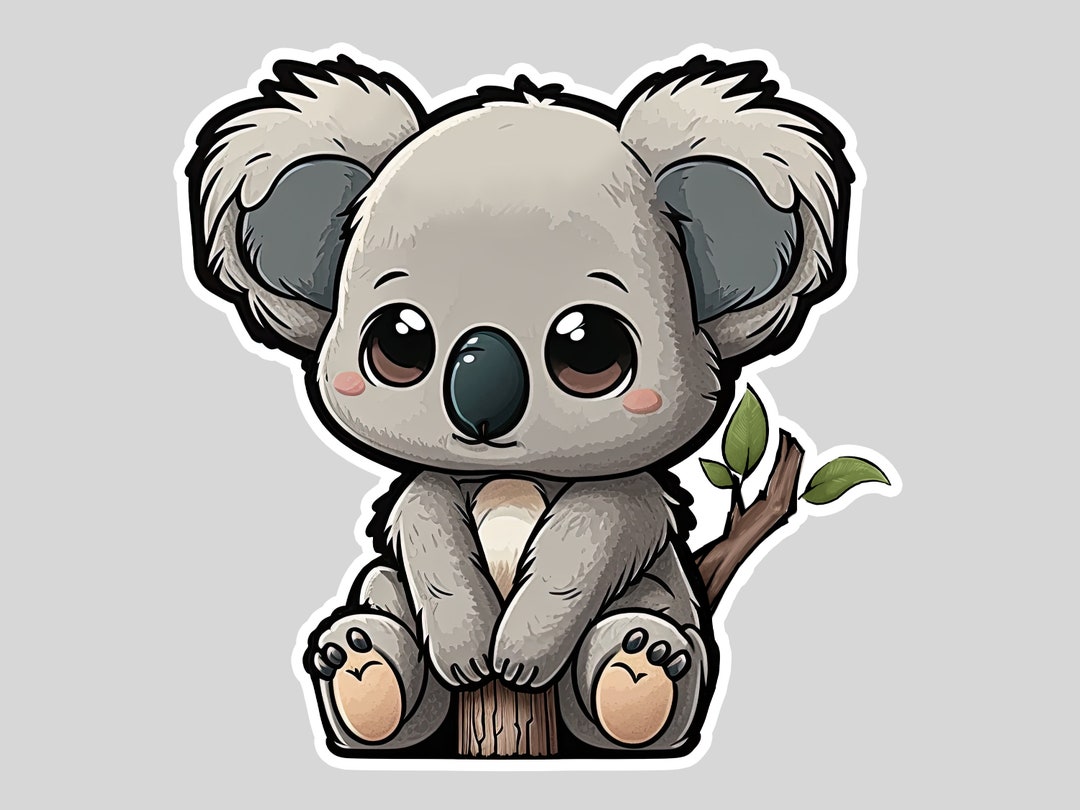 Baby Koala Bear Sticker - Etsy