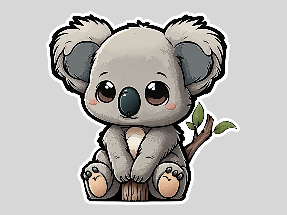 Baby Koala Bear Sticker - Etsy
