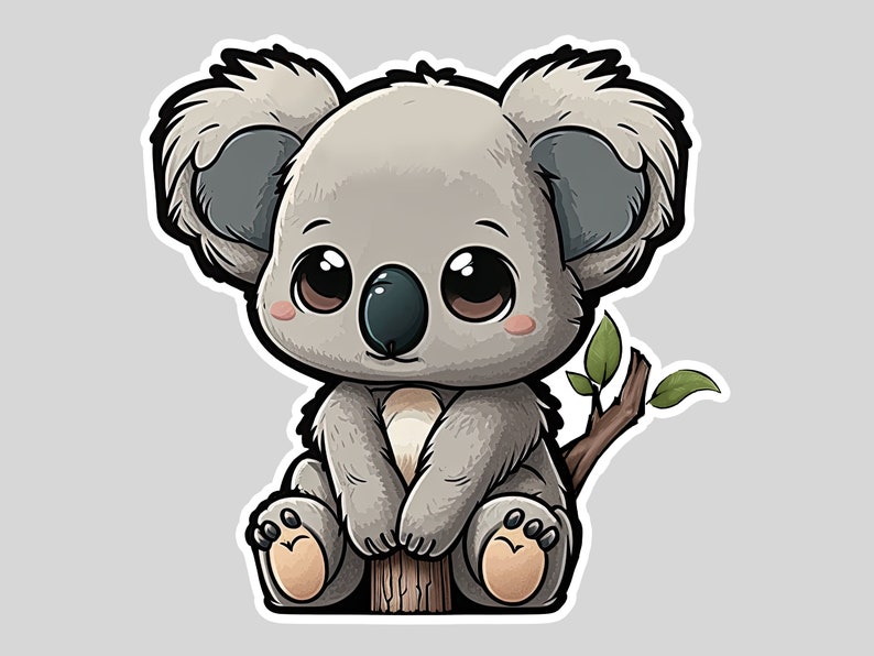 Baby Koala Bear Sticker - Etsy