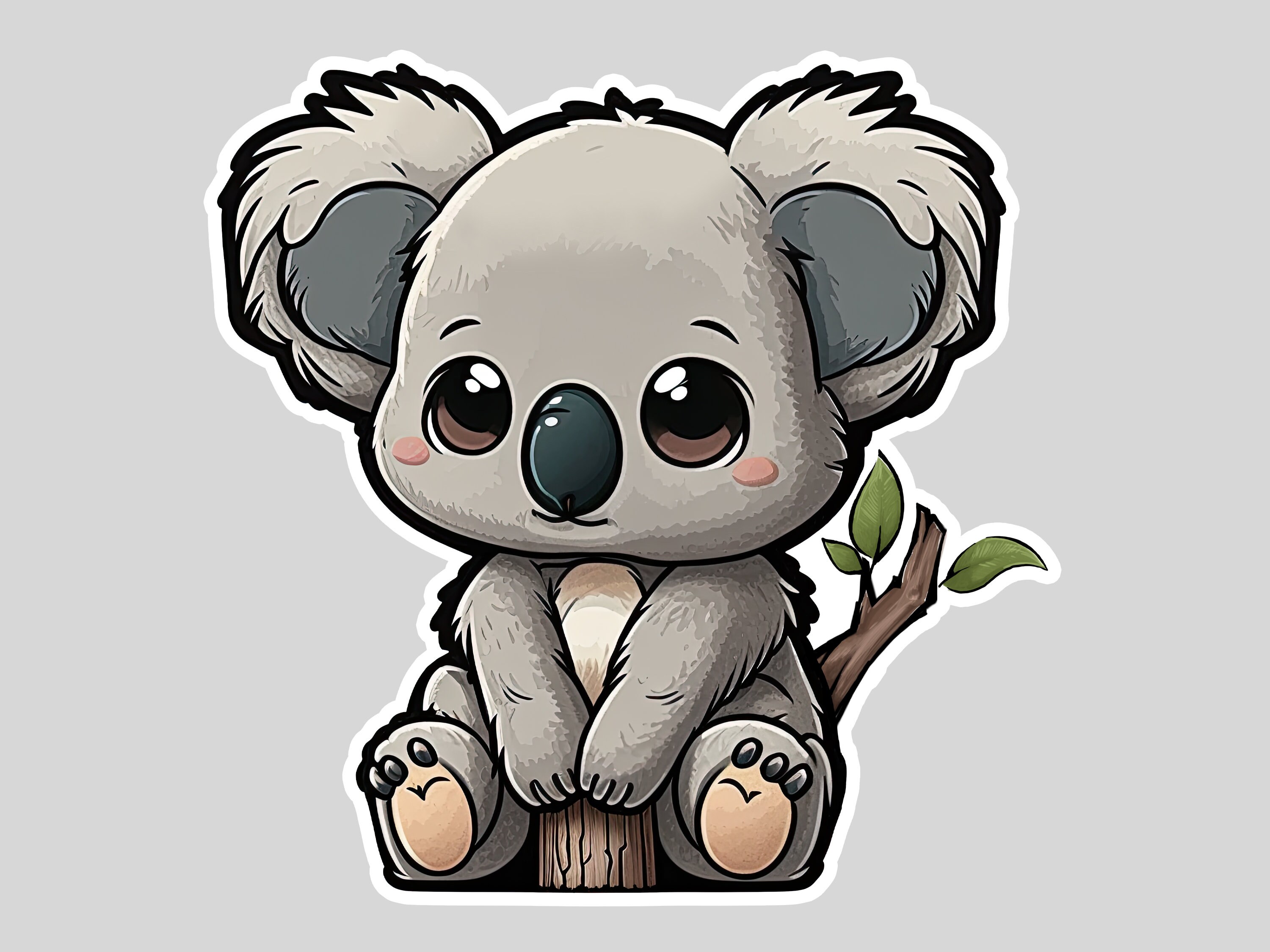 Baby Koala Bear Sticker - Etsy