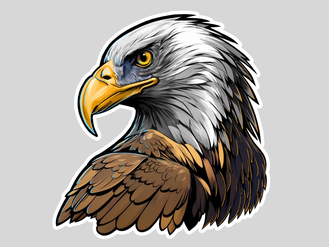 Bald Eagle Sticker - Etsy