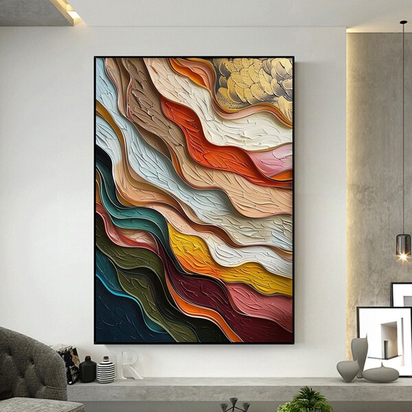 Abstract Wave Art - Etsy
